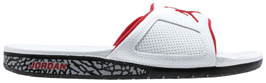 Buy Air Jordan Hydro 3 Retro Slide 'White University Red' - 854556 103 ...