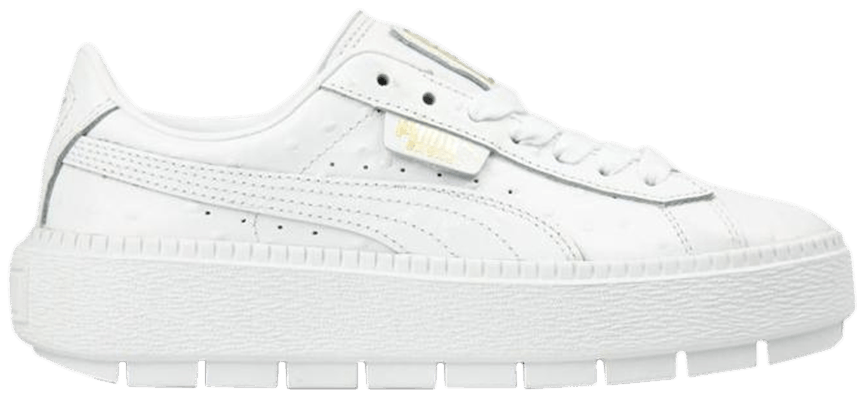 Buy Wmns Platform Trace 'White Ostrich' - 366684 02 | GOAT