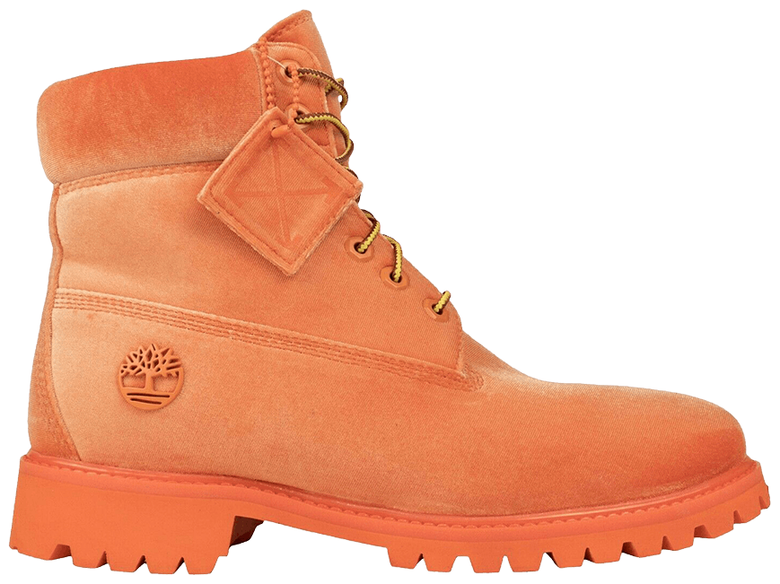 Buy Off-White Timberland X OFF WHITE Velvet Boots 'Orange ...