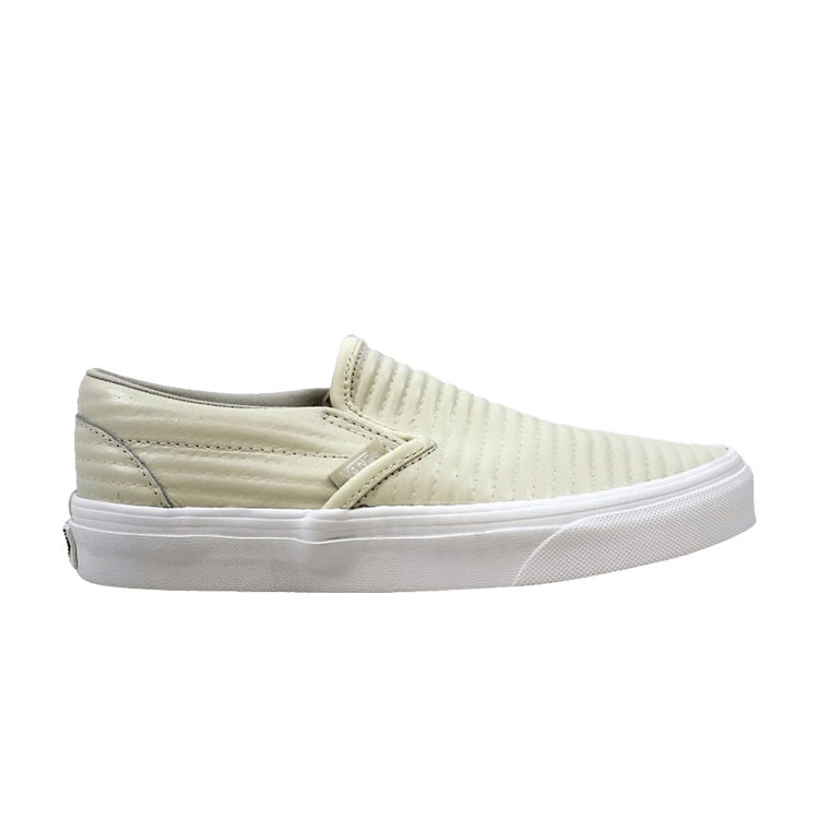 Buy Vans Classic Slip-On Moto Leather 'Birch' - VN0A38F7OG8 | GOAT