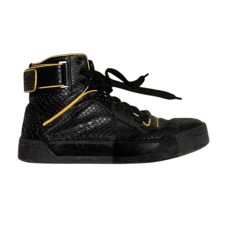 Buy Gucci Guccissima High Leather 'Python' - GUCCI PYTHON BLK | GOAT