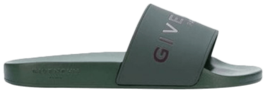 Buy Givenchy Logo Slide 'Bottle Green' - BH3001H07Z 303 | GOAT