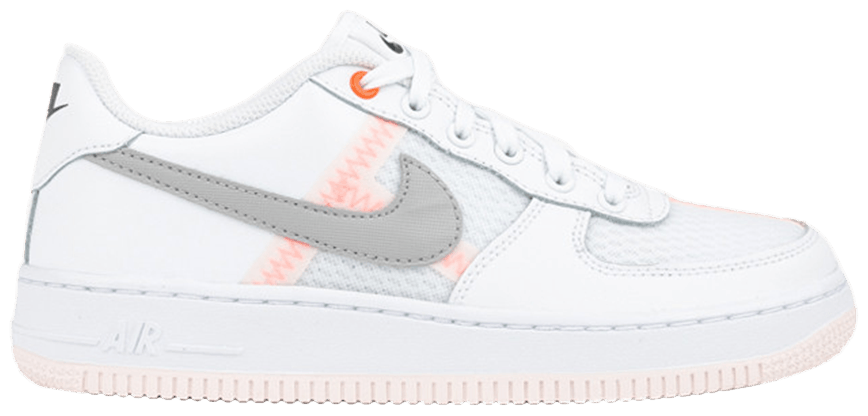 Buy Nike Air Force 1 LV8 1 GS 'White Hyper Crimson' - AV0743 100 | GOAT