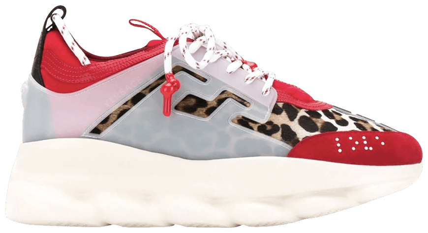 Buy Versace Chain Reaction 'Red Leopard Print' - DSU7071E DMV1G DPYC | GOAT