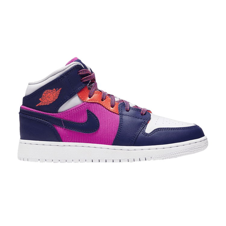 Buy Air Jordan 1 Mid GS 'Regency Purple Fire Pink' - 555112 602 | GOAT