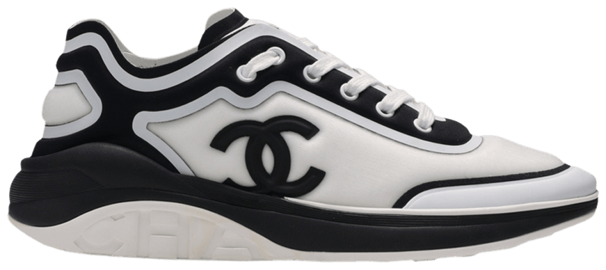 Buy Chanel CC Logo Sneaker 'White Black' - G34764 Y53288 C7600 | GOAT