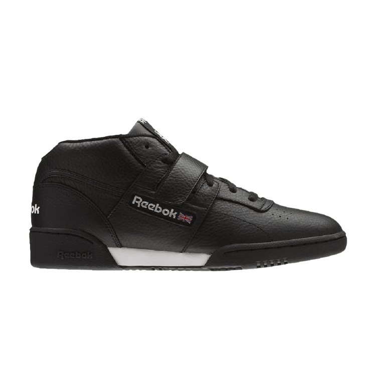 Buy Reebok Workout Clean Mid Strap 'Black' - CN3916 | GOAT