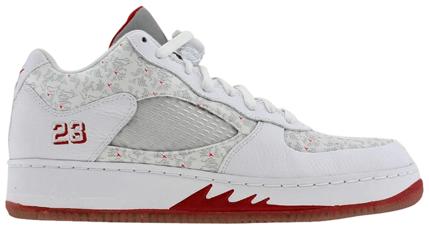 Buy Air Jordan Force 5 Low GS 'White Varsity Red' - 325332 111 | GOAT