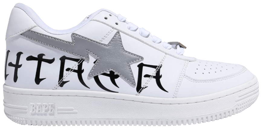 Buy Bapesta Low 'White Reflective' - BAPE20 WR | GOAT