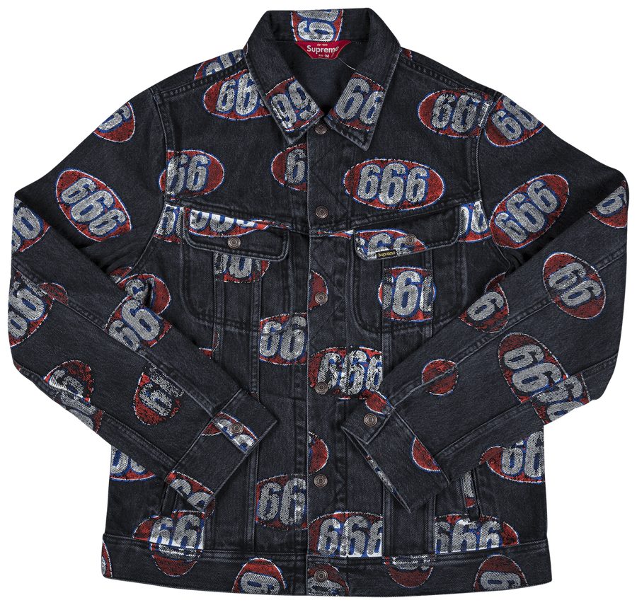 Supreme 666 Denim Trucker Jacket 'Black' | GOAT