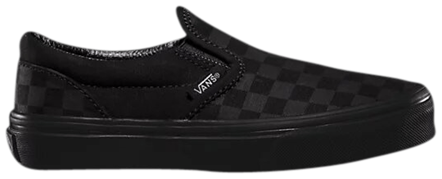 Buy Vans Classic Slip-On Kids 'Checkerboard - Mono Black' - VN000ZBUEO2 ...