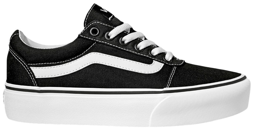 Buy Vans Wmns Ward Platform 'Black White' - VN0A3TLC187 | GOAT