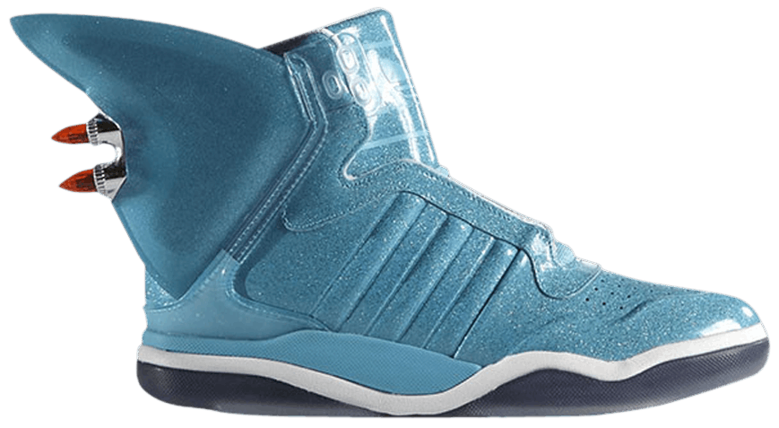 Buy adidas Jeremy Scott Shark 'Fin Blue' - S77799 | GOAT
