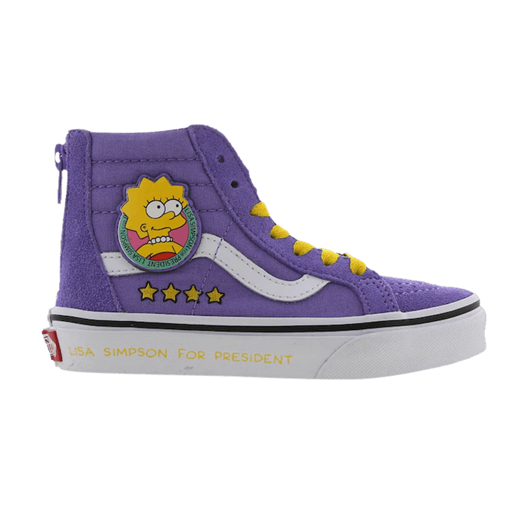 Buy The Simpsons x Sk8-Hi Zip Kids 'Lisa 4 Prez' - VN0A4BUX17G | GOAT AU