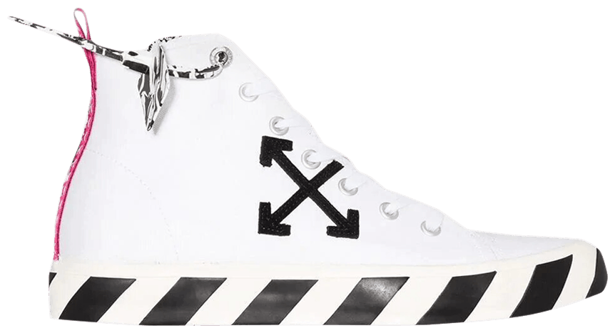 Buy Off-White Vulc Sneaker Mid 'White Black' - OMIA119E20FAB001 0110 | GOAT