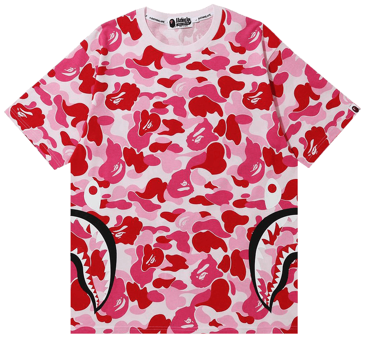 Buy BAPE ABC Camo Side Shark Tee 'Pink' - 1G20 109 011 PINK | GOAT DE