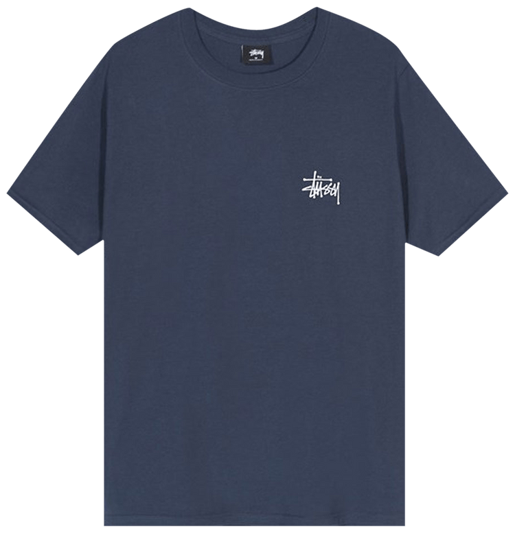 Buy Stussy Basic Tee 'Navy' - 1904567 NAVY | GOAT