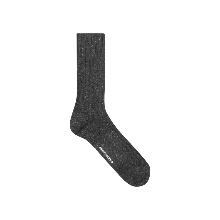 Buy Norse Projects Bjarki Neps Socks 'Charcoal Melange' - 81034 CHAR | GOAT