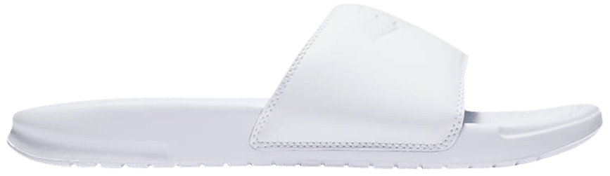 Buy Nike Wmns Benassi JDI Slide 'Triple White' - 343881 115 | GOAT