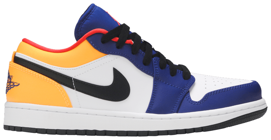 Buy Air Jordan 1 Low 'White Deep Royal Blue' - 553558 123 | GOAT