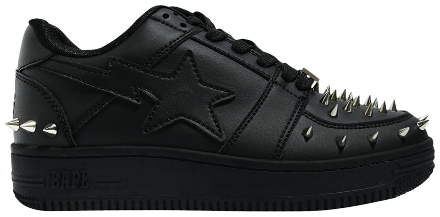 Buy Bapesta Studded 'Black' - 1G80191015 BLK | GOAT