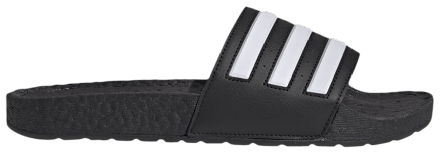 Buy Adidas Adilette Boost Slides 'Black White Stripes' - FY8154 | GOAT