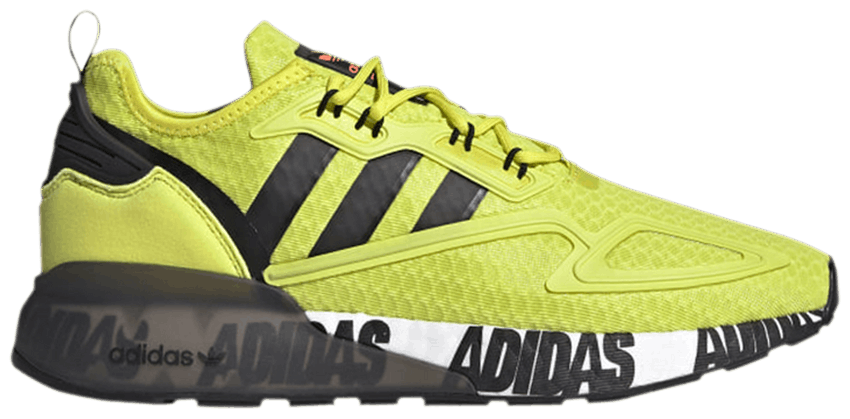 Buy Adidas ZX 2K Boost 'Bold Logo Graphic - Acid Yellow' - FX7031 | GOAT