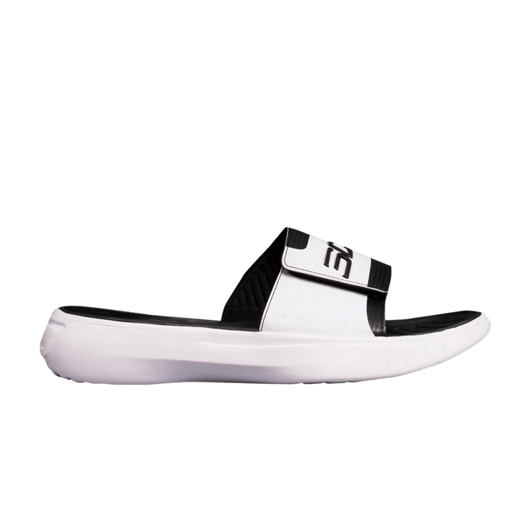 Buy Under Armour Curry 4 Slide 'Black White' - 3000037 001 | GOAT