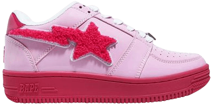 Buy Bapesta Low 'Patched - Pink' - 1G80291001 PNK | GOAT