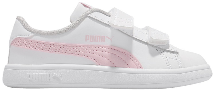 Buy Puma Smash v2 Leather Velcro Infant 'White Pink Lady' - 365174 28 ...