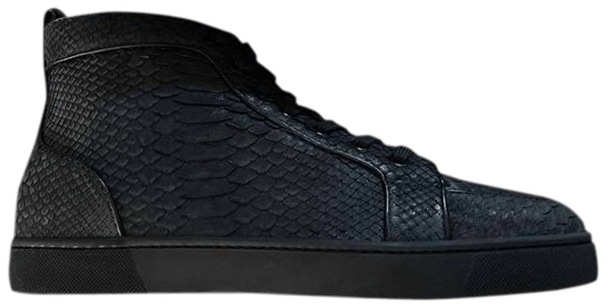 Buy Christian Louboutin Rantus Orlato Flat High 'Black Python ...