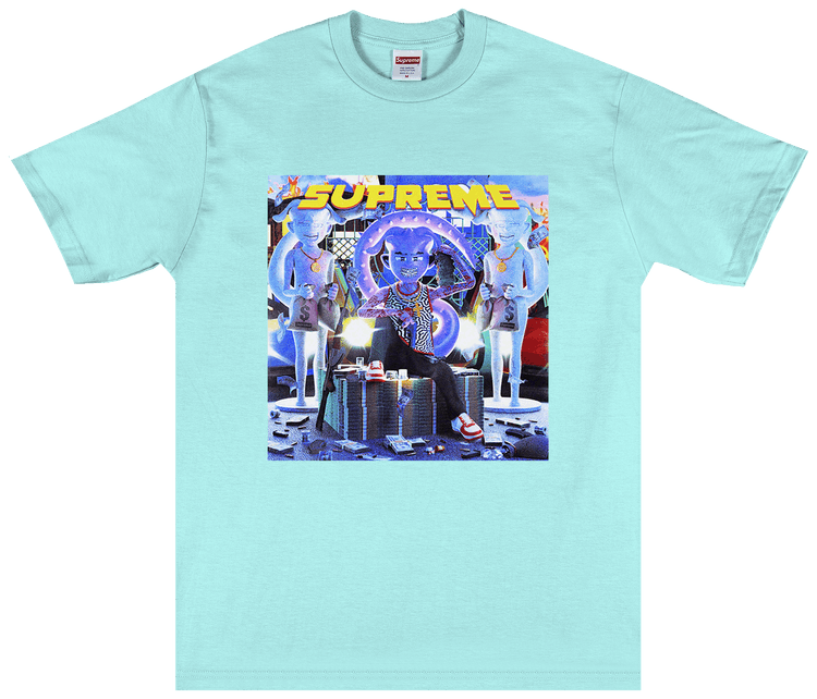 Buy Supreme Richest Tee 'Turquoise' - FW21T36 TURQUOISE | GOAT