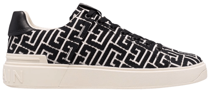 Buy Balmain B-Court 'Black Monogram' - WM1VI244TJMS GFE | GOAT