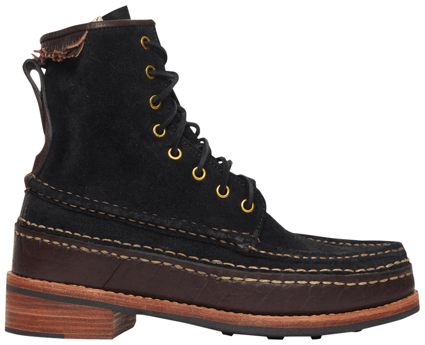 Buy Visvim Grizzly High Folk 'Bison - Black' - 0118202002009 001 | GOAT