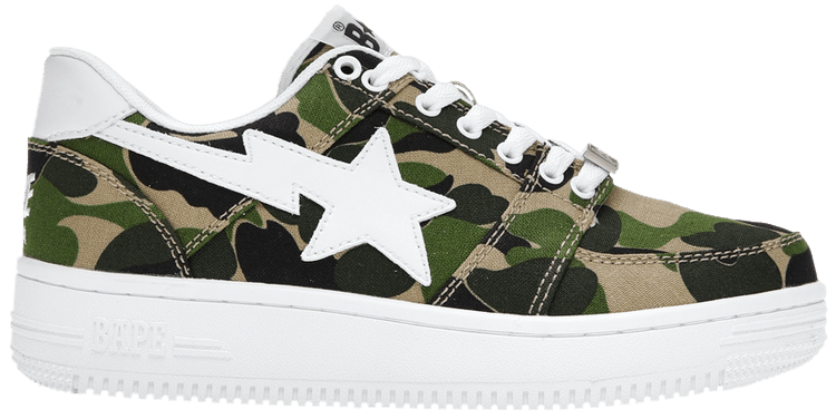 Buy Bapesta Low 'Green ABC Camo' - 1G30191001 GRN | GOAT