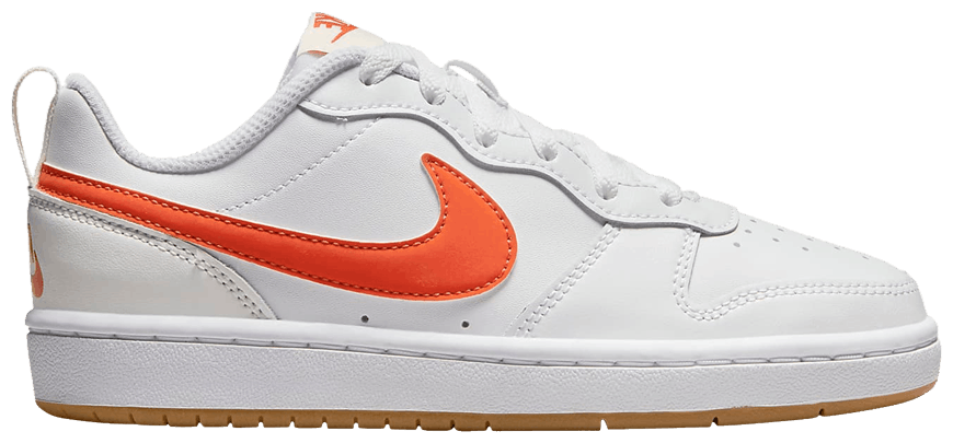 Buy Nike Court Borough Low 2 GS 'White Orange' - BQ5448 114 | GOAT
