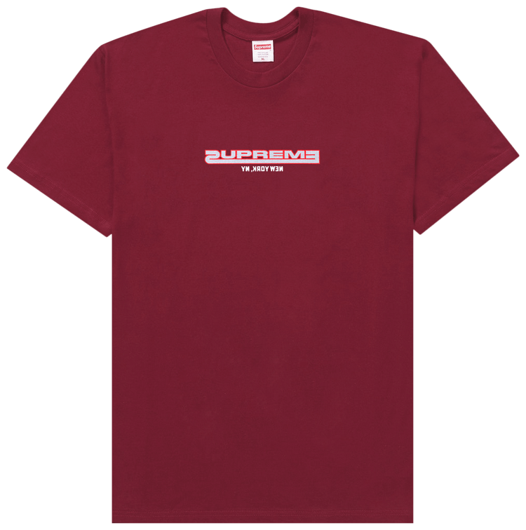 Buy Supreme Connected Tee 'Burgundy' - FW21T30 BURGUNDY | GOAT