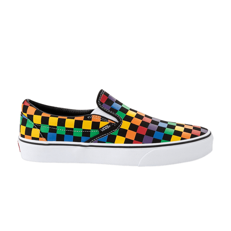 Buy Vans Classic Slip-On 'Rainbow Checkerboard - Black' - VN0A5AO82J2 ...