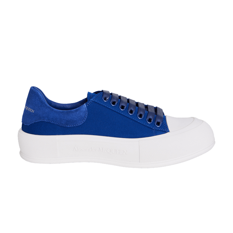Buy Alexander McQueen Deck Plimsoll Low 'Navy' - 654594 W4PQ1 4282 ...
