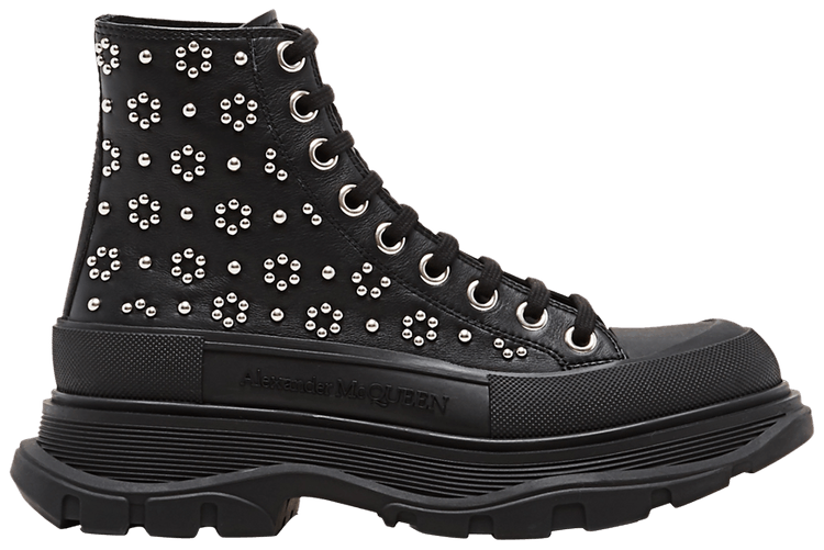 Buy Alexander McQueen Wmns Tread Slick Boot 'Floral Studs Buy Alexander McQueen Wmns Tread Slick Boot 'Floral Studs