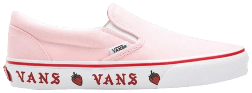 Buy Vans Classic Slip-On 'Sidewall Print - Strawberry' - VN0A33TB44L | GOAT