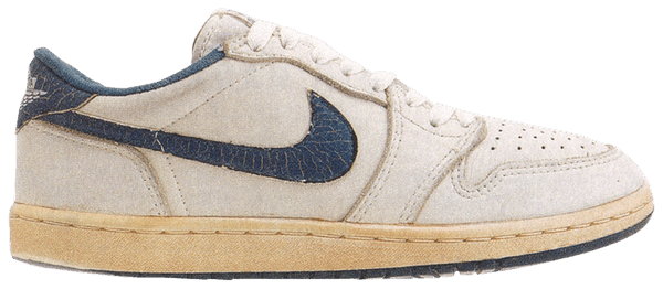 Buy Air Jordan 1 Low 'White Metallic Blue' 1985 - 4289 | GOAT