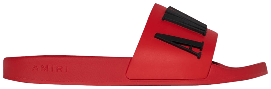 Buy Amiri Rubber Classic Logo Pool Slide 'Red' - PS22MFF001 643 | GOAT