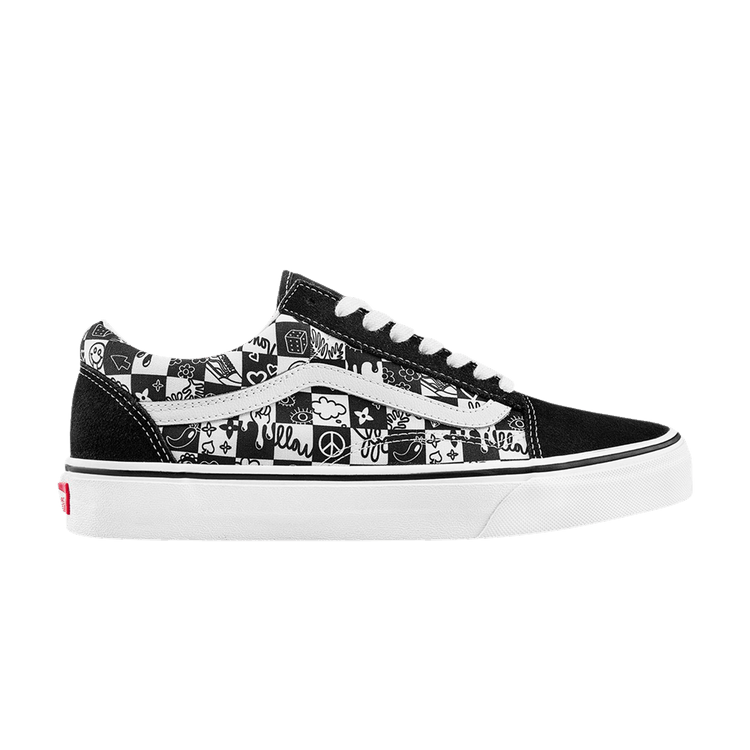 Buy Old Skool 'Doodle Checkerboard' - VN0A7Q2J6U6 | GOAT