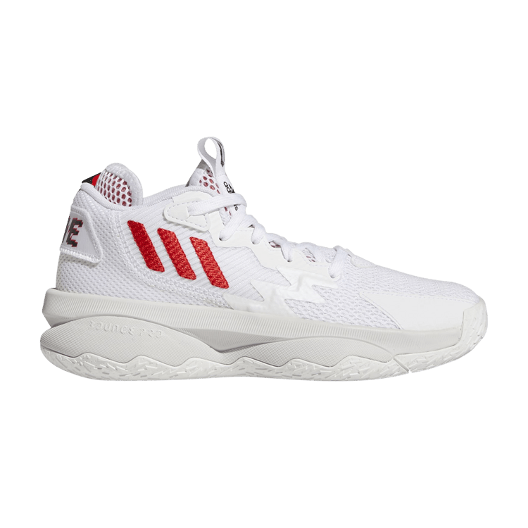 Buy Adidas Dame 8 J 'Dame Time - White Vivid Red' - GY2908 | GOAT