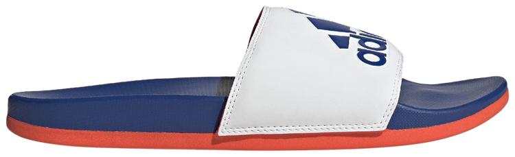 Buy Adidas Adilette Comfort Slide 'White Royal Blue Solar Red' - GV9695 ...