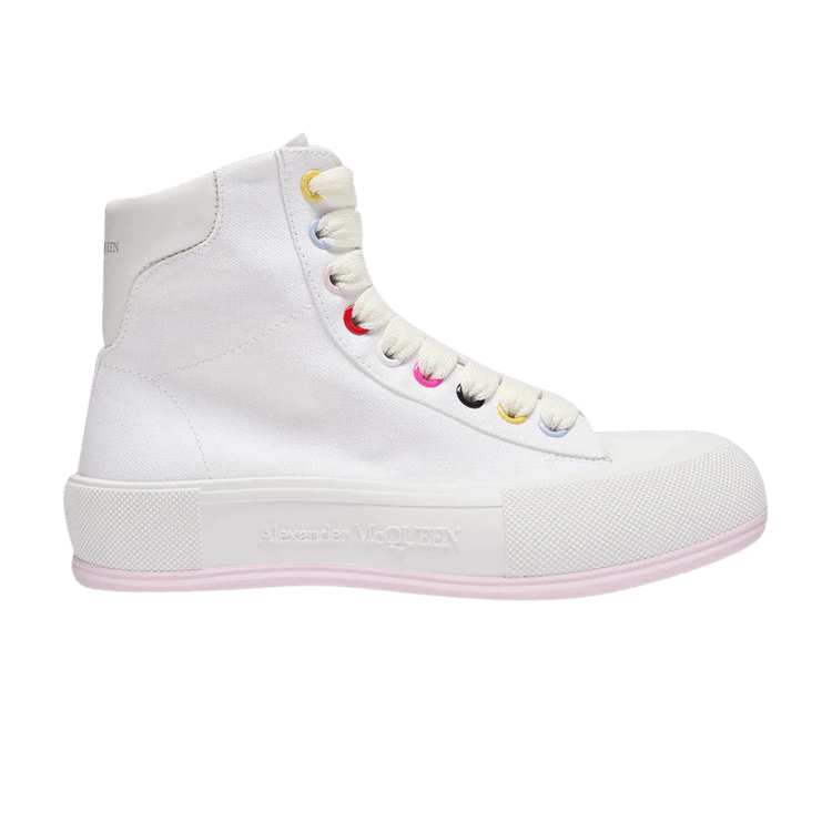 Buy Alexander McQueen Wmns Deck Plimsoll High 'White' - 666381 W4MVR ...