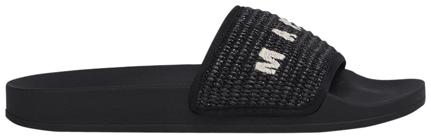 Buy Marni Slide 'Braided Raffia - Black' - SAMR003702 P3860 00N99 | GOAT