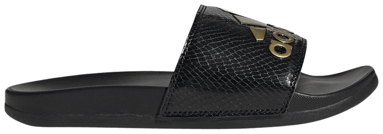 Buy Wmns Adilette Comfort Slide 'Black Gold Metallic' - GZ5897 | GOAT
