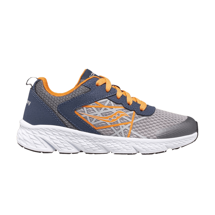 Buy Saucony Wind Lace Big Kid 'Grey Orange Navy' - SK265059 | GOAT